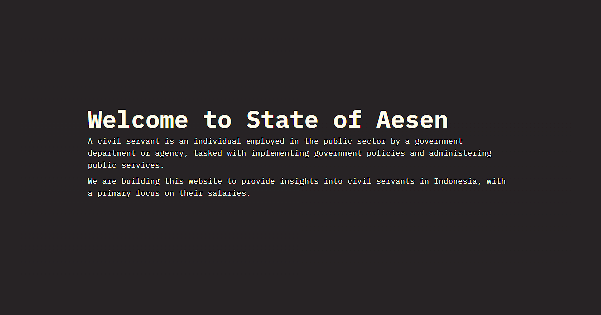 State of Aesen | BerAKHLAK